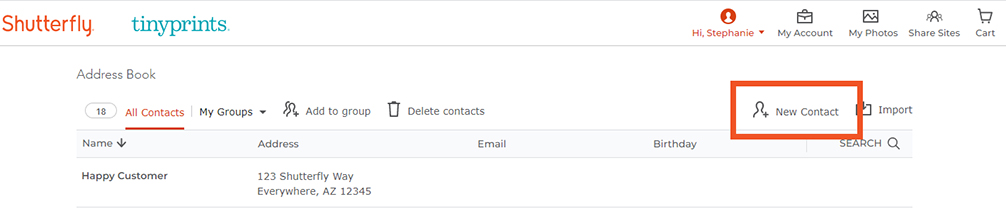 Address Book Management