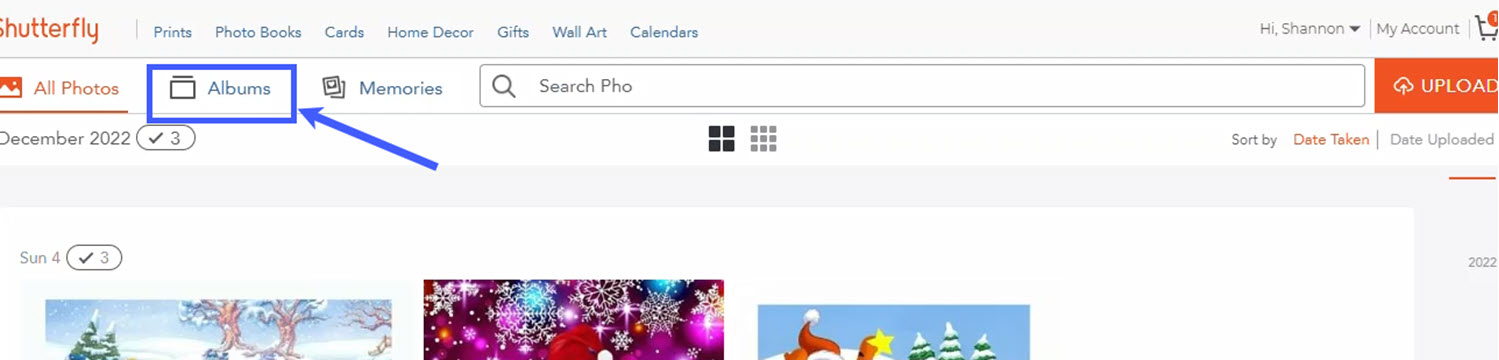 Organizing Shutterfly Photos