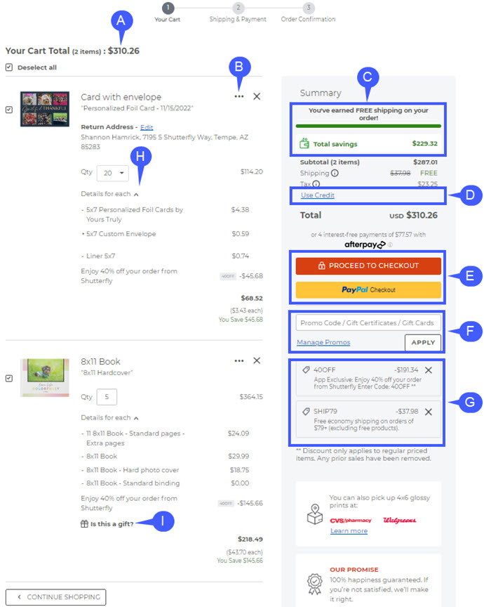 Shopping Cart & Checkout Guide