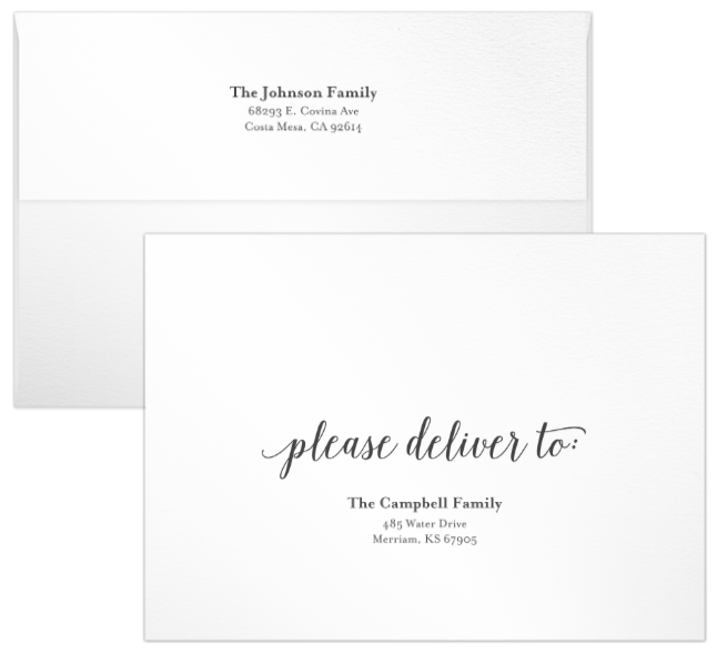 Envelopes & Addressing Options