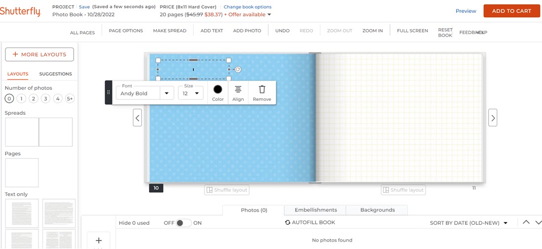Make It Fast Photo Book Editor