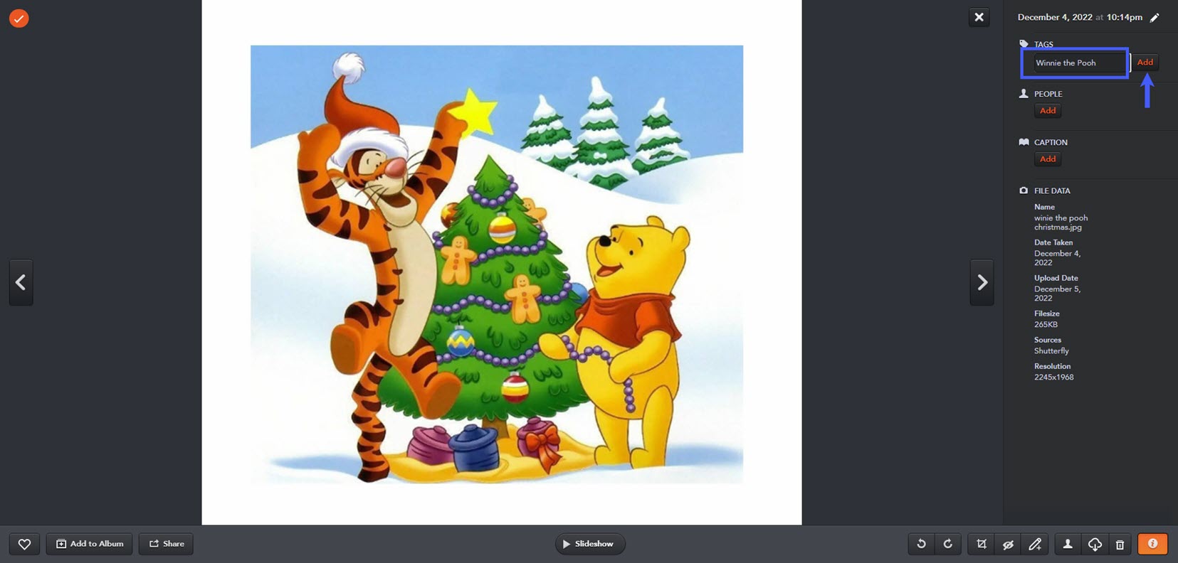Tagging Photos and Using Photos Search