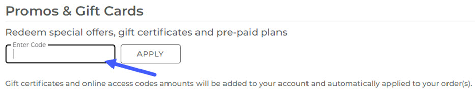 Gift Certificate Redemption & Usage