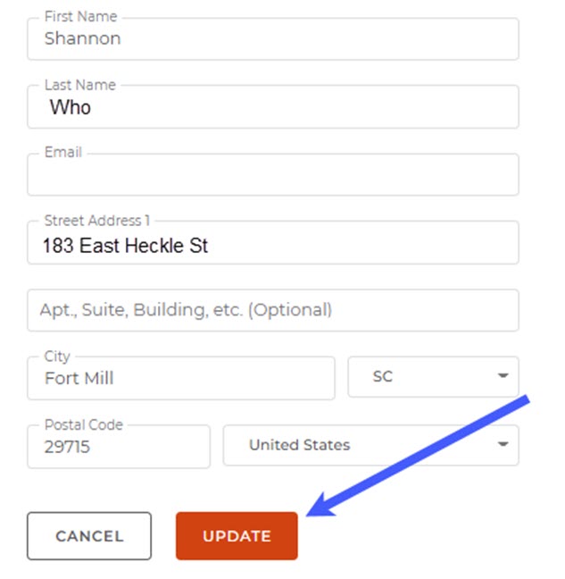 Updating Account & Payment Information