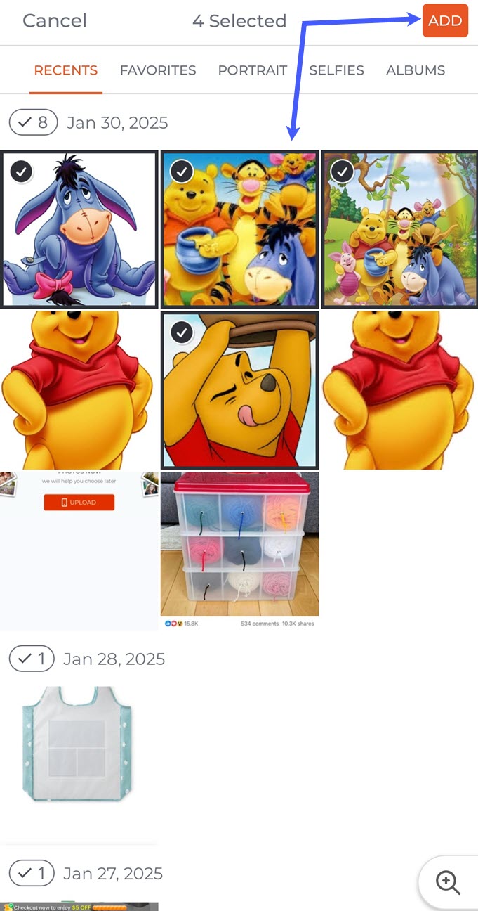 Photo Upload Using a QR Code