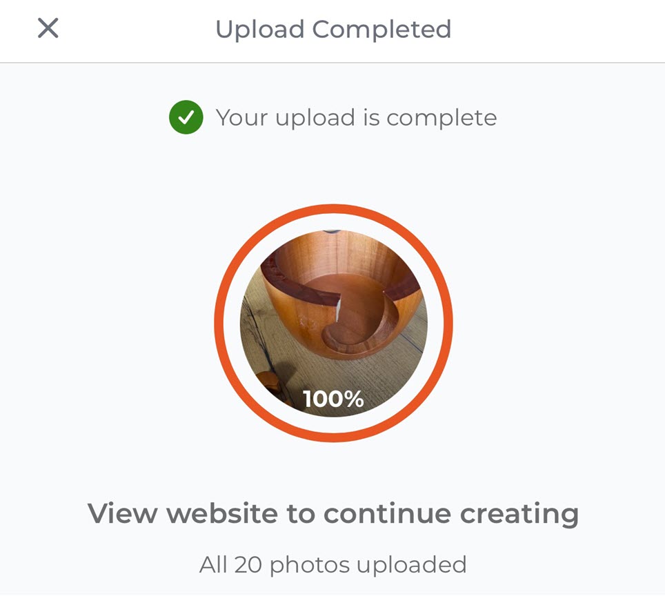 Photo Upload Using a QR Code